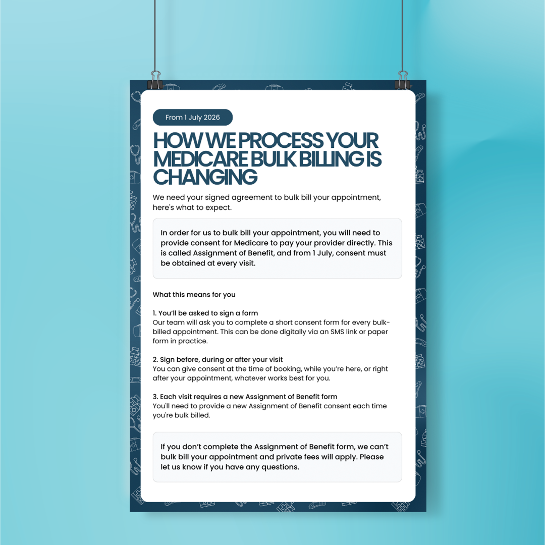 Assignment of Benefit patient education posters | Cubiko